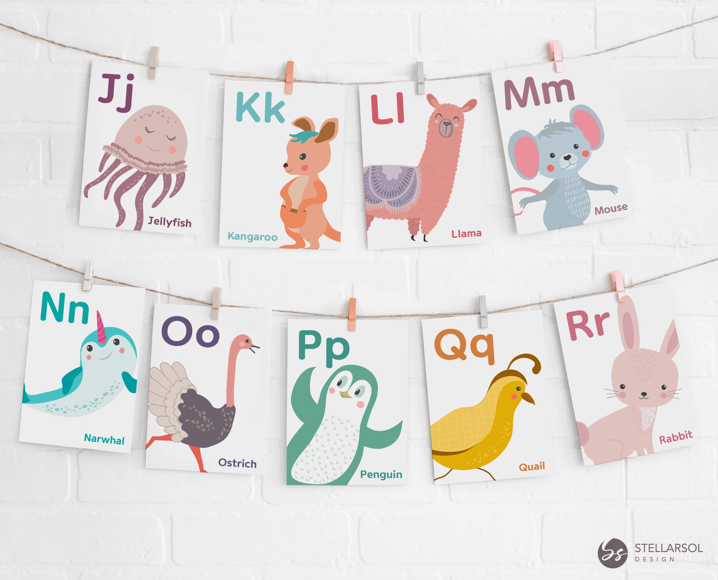 Printable Animal Alphabet Flashcards ABC Flashcards - Etsy