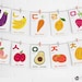 Printable Korean Fruit+vegetable Flashcards Bundle | Korean Hangul 한글 ...