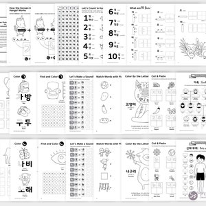 Korean Workbook for Kids 1 | 135 Pages Korean-english Bilingual ...