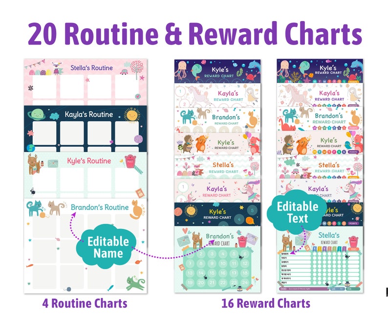Printable Korean-english 200 Routines Activities Chores - Etsy