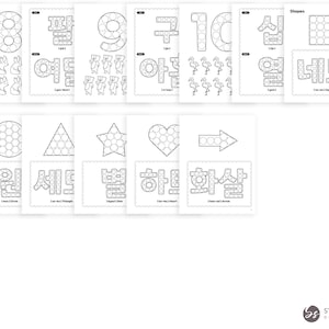 Printable Korean Dot Markers Activity Book | 8.5x11" Korean-english ...