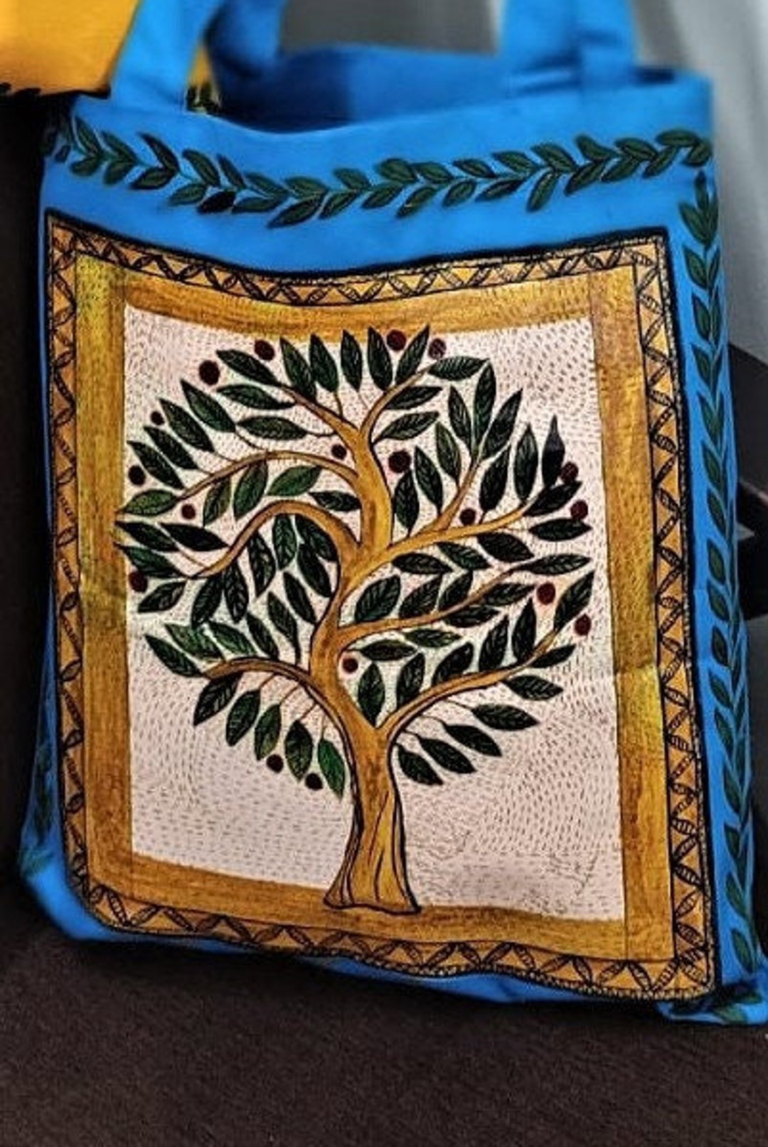 Madhubani Painted Tote Bags/ Mithila Painting on Bag/ Indian - Etsy