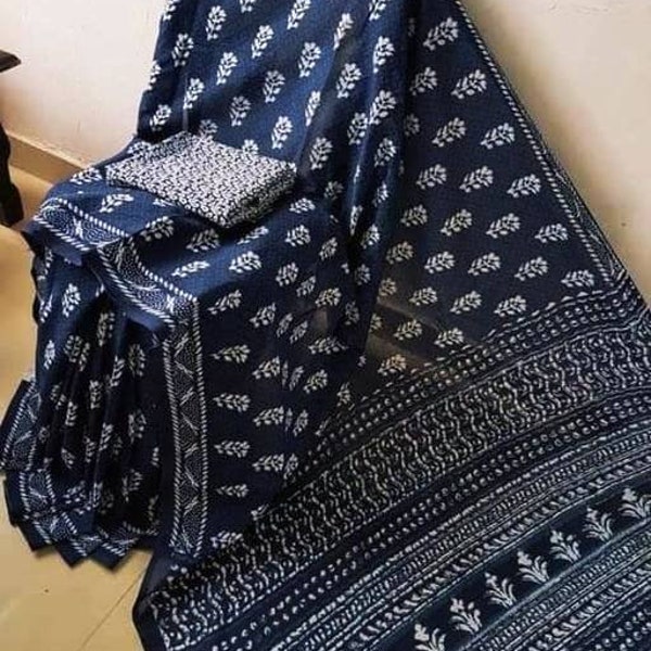 Buy Indigo Saree Online In India - Etsy India