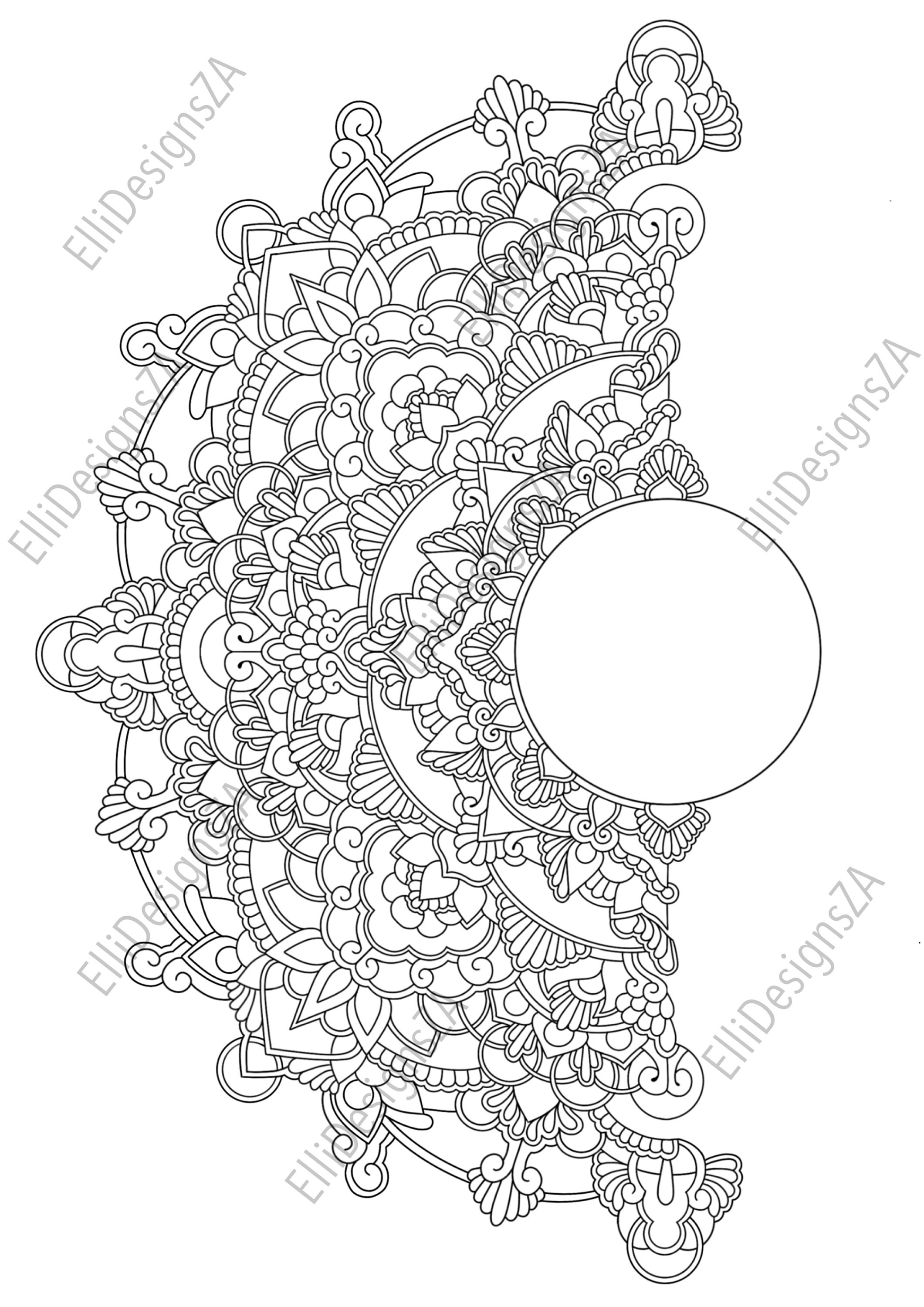 Mandala Bundle Coloring Pages - Etsy