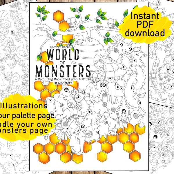 Monster Book - Etsy