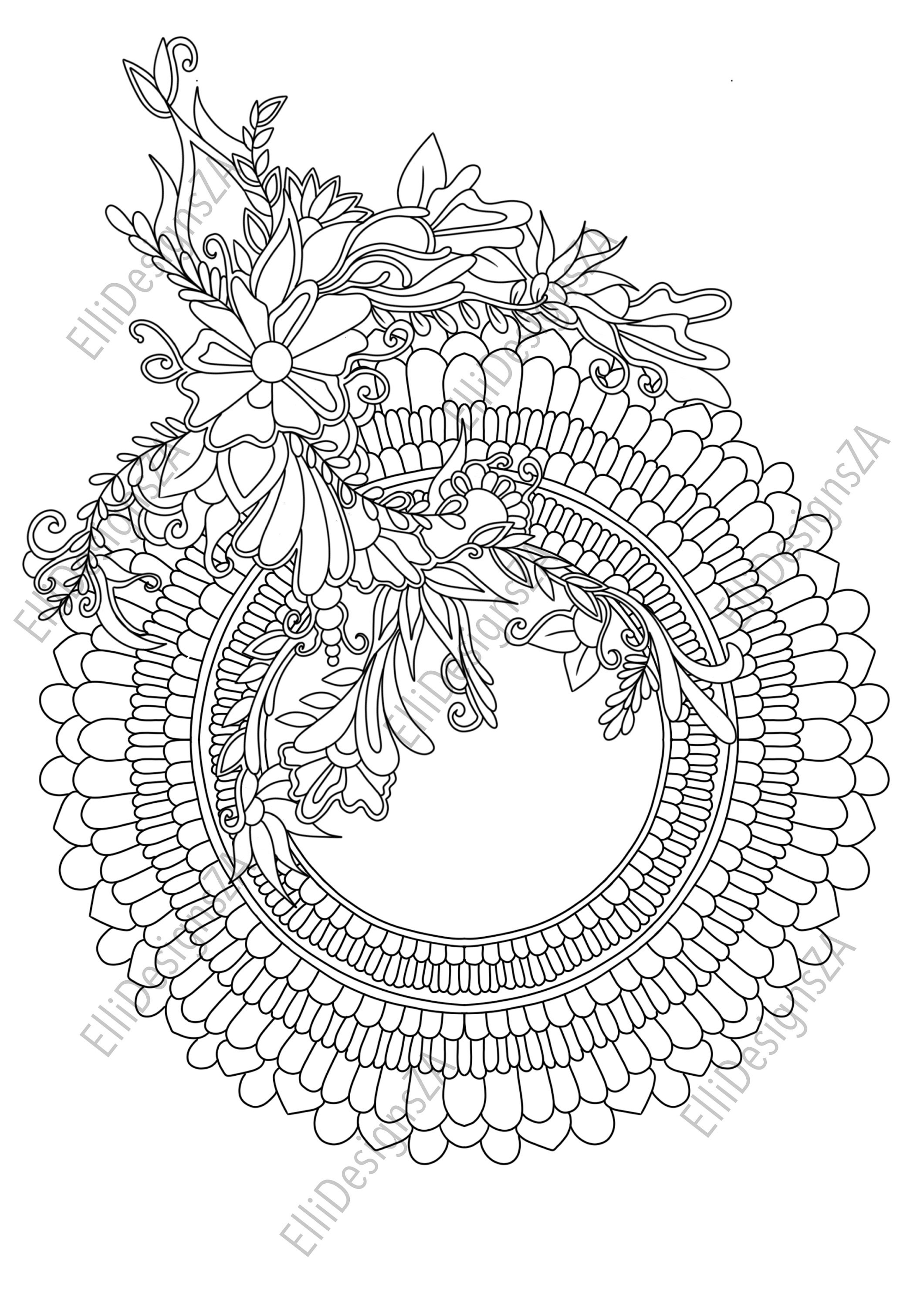 Mandala Bundle Coloring Pages - Etsy
