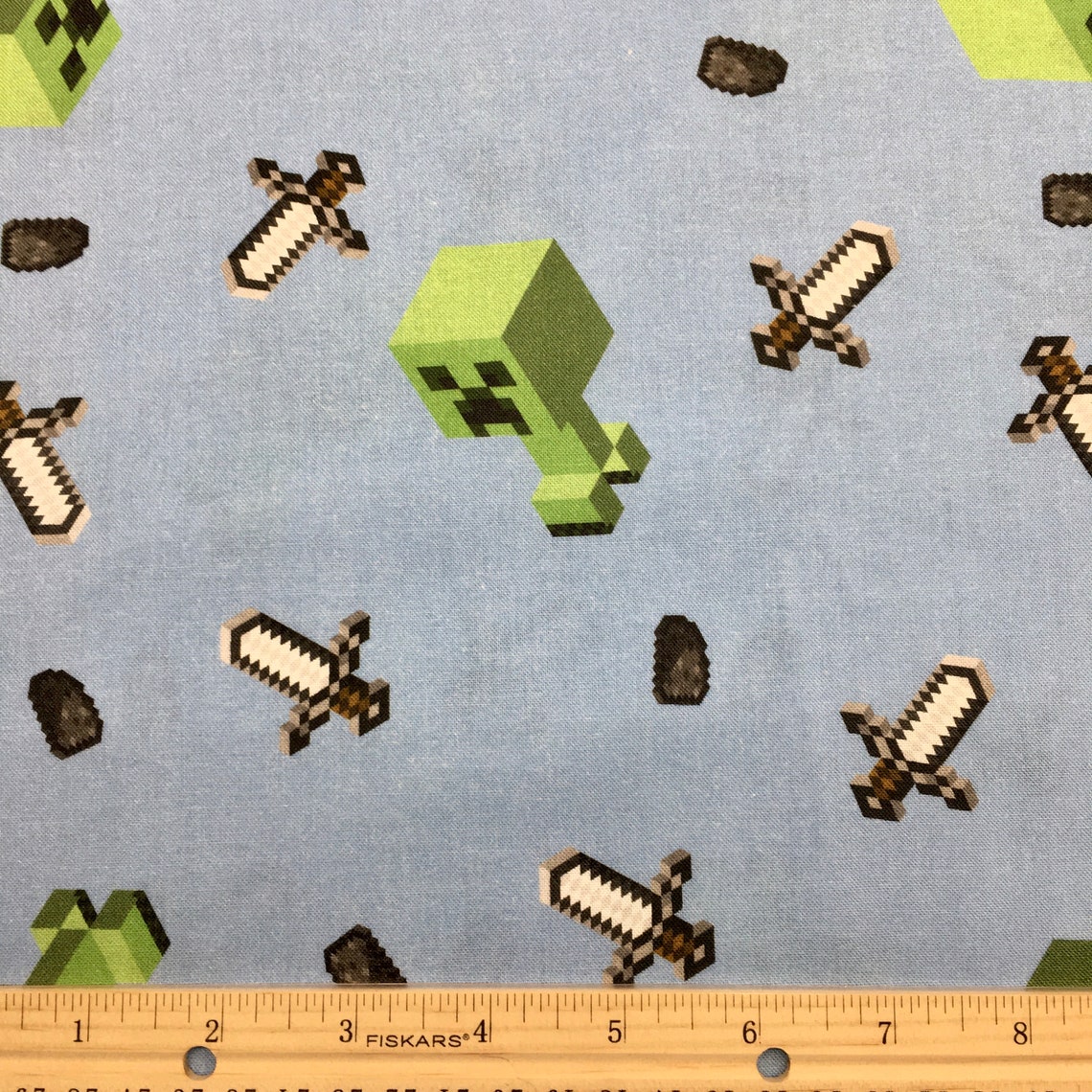 Lv Inspired Cotton Fabric Minecraft | semashow.com