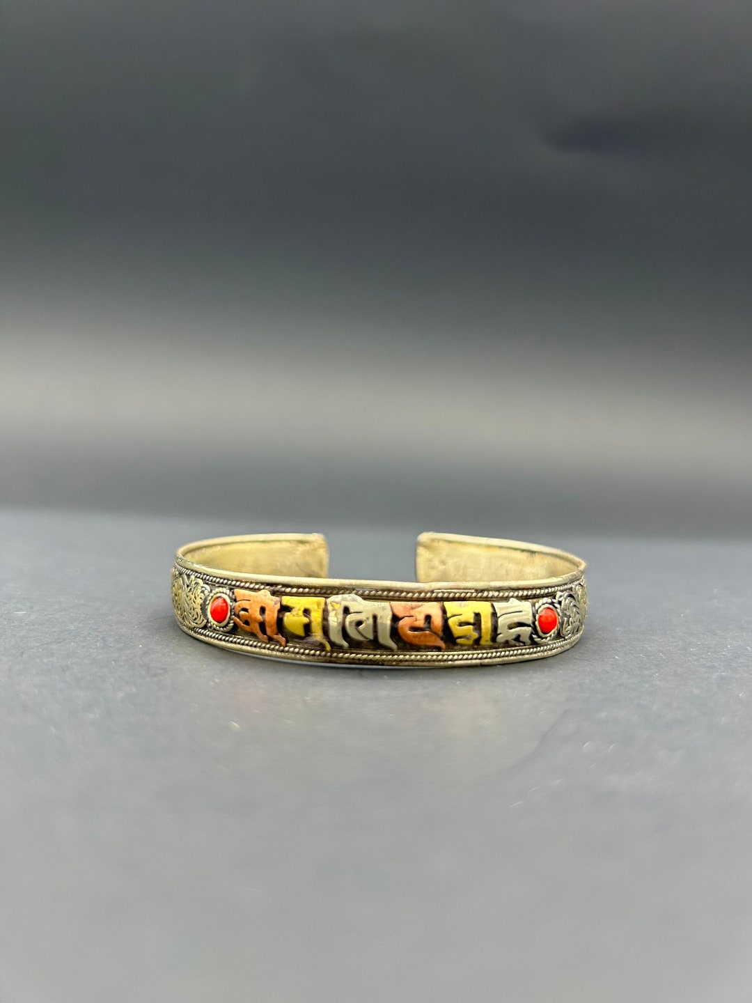 Handmade OM Mani Padma Hum Bracelet Made in Nepal Buddhist Mantra ...