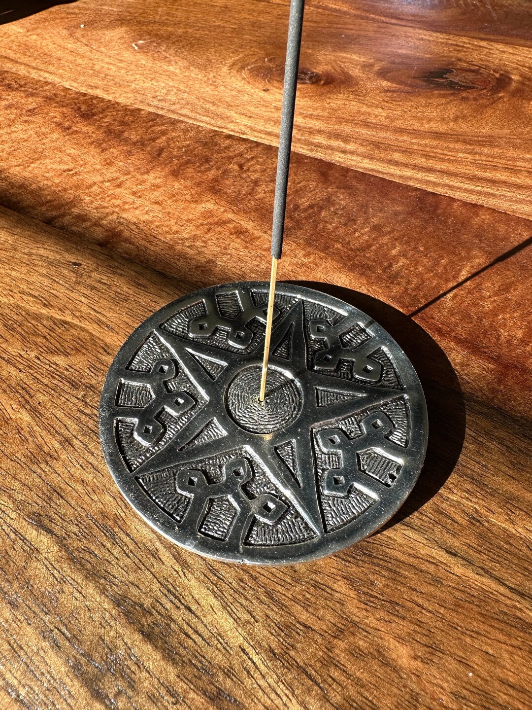 Pentacle Altar Plate Incense Holder, Talisman Decor - Etsy
