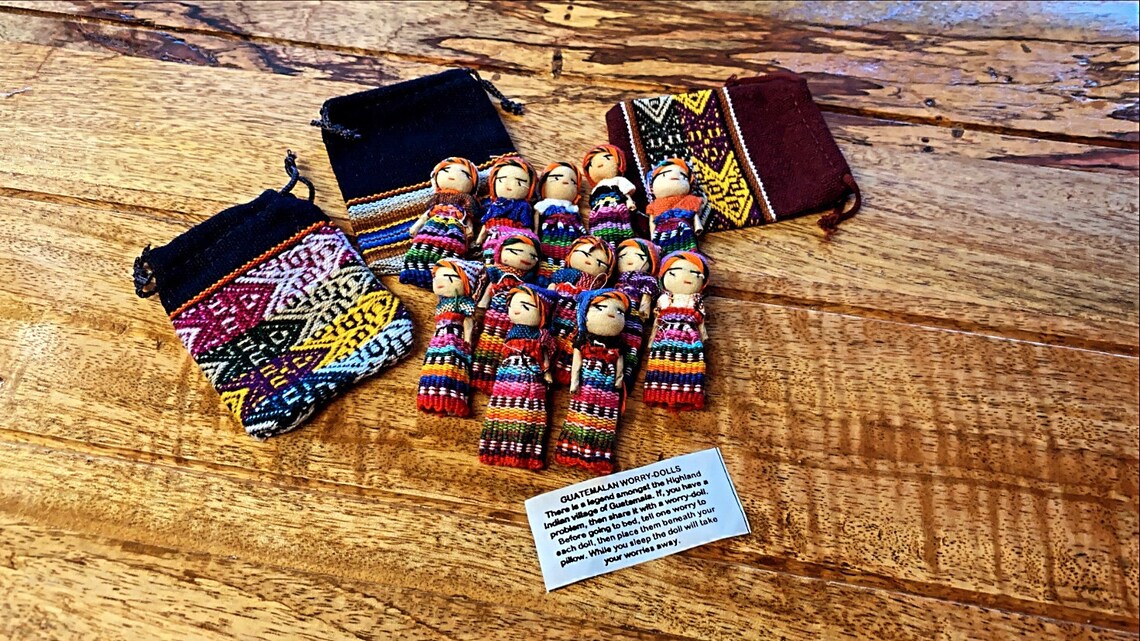 Worry Dolls - Anxiety & Stress Relief, Handmade and Sustainable Made in ...