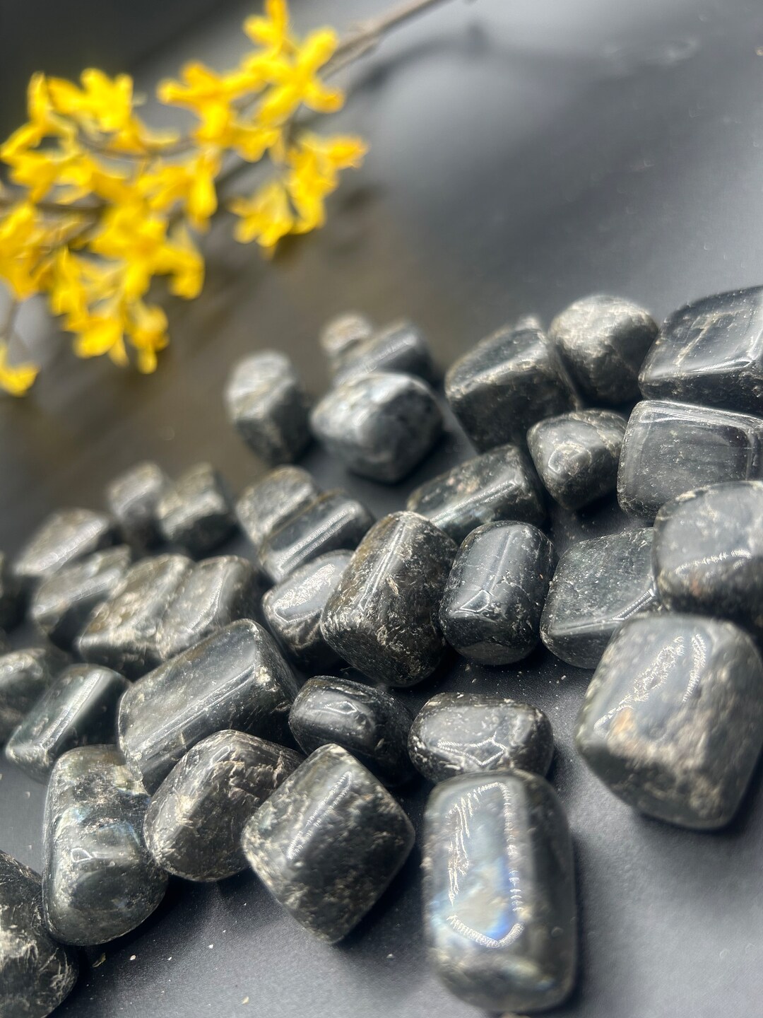 Indigo Gabbro Tumble Stone crystal Third Eye Chakra Stone Reiki and ...
