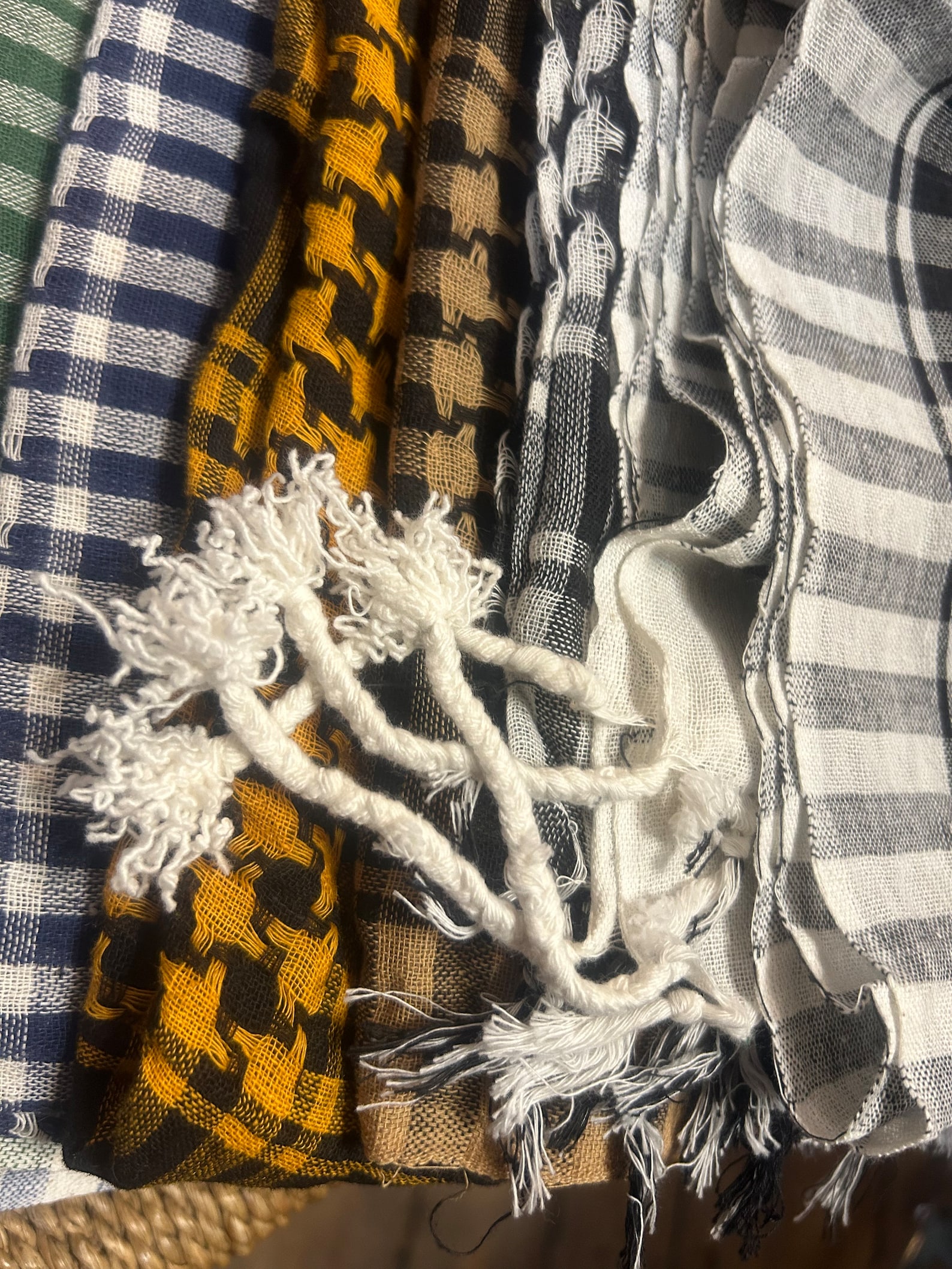 Palestine Keffiyeh Kufiya Scarf 48x48 - Traditional Shemagh With ...