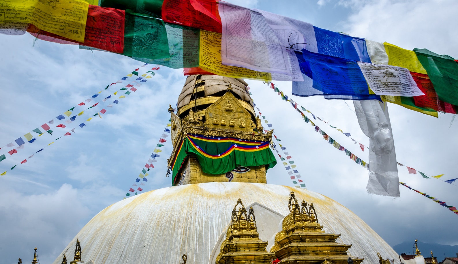 Healing Tibetan Prayer Flags Rolls - 2 Sizes (small 7" & Large 9 ...
