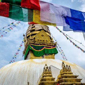 Healing Tibetan Prayer Flags Rolls - 2 Sizes (small 7" & Large 9 ...