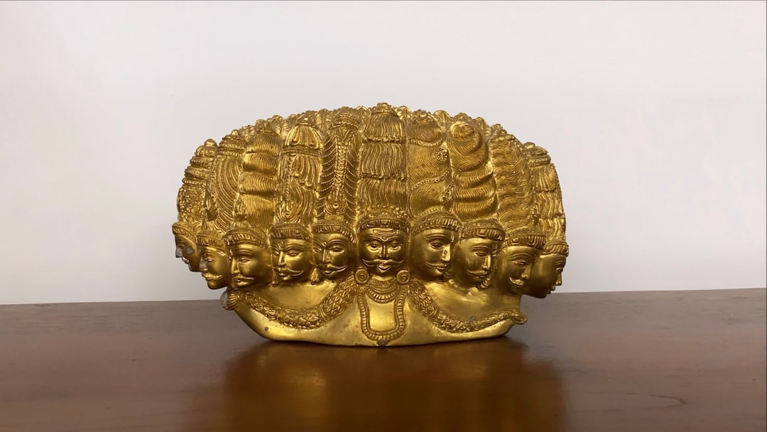 Ravana's Mind - Brass Raavana Statue, Bronze Lord Ravan Statue - the ...