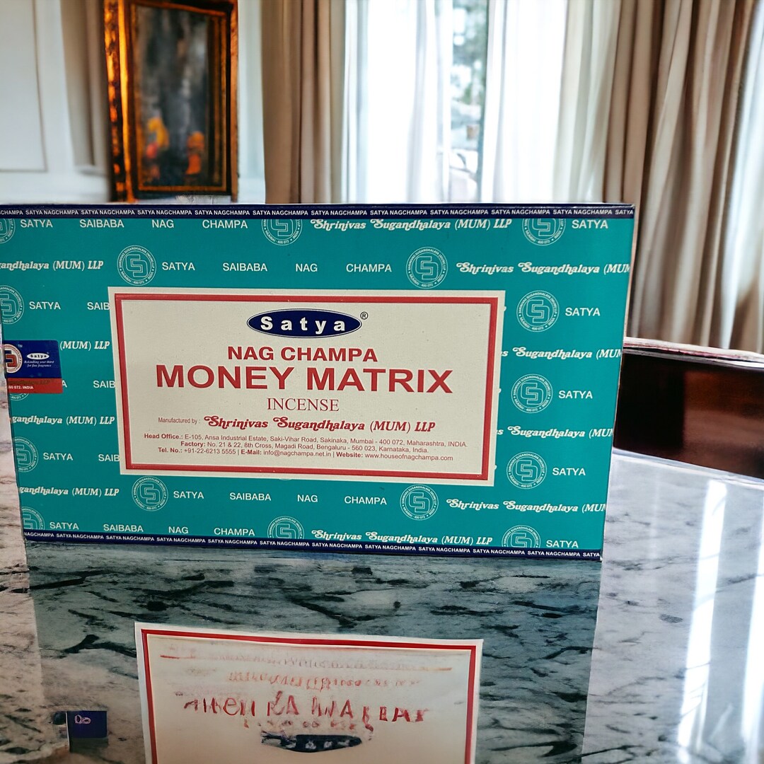 Satya Nag Champa Money Matrix Incense Satya Sai Baba handmade Incense ...
