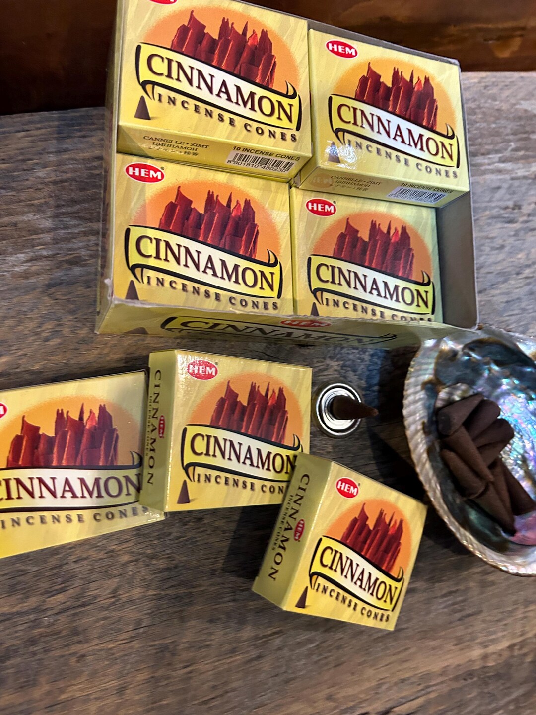 Hem Cinnamon Incense Cones Hand Rolled Perfect for Meditation ...