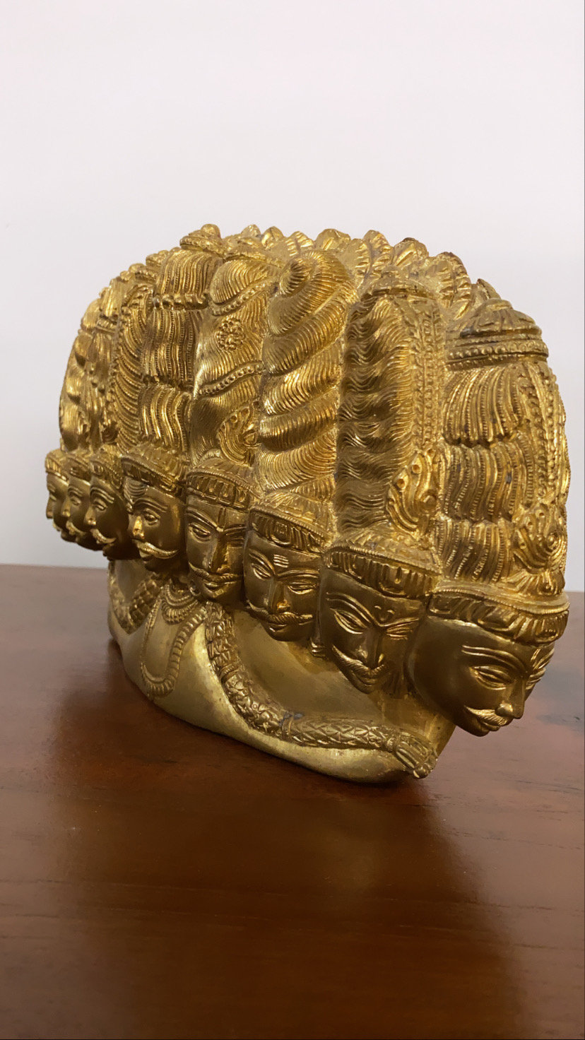 Ravana's Mind Brass Raavana Statue Bronze Lord Ravan | Etsy