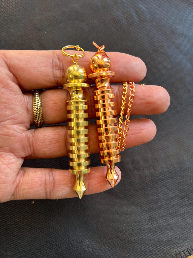Solid Metal Pendulums -unique Heavy Brass Pendulum, Silver Pendulum ...
