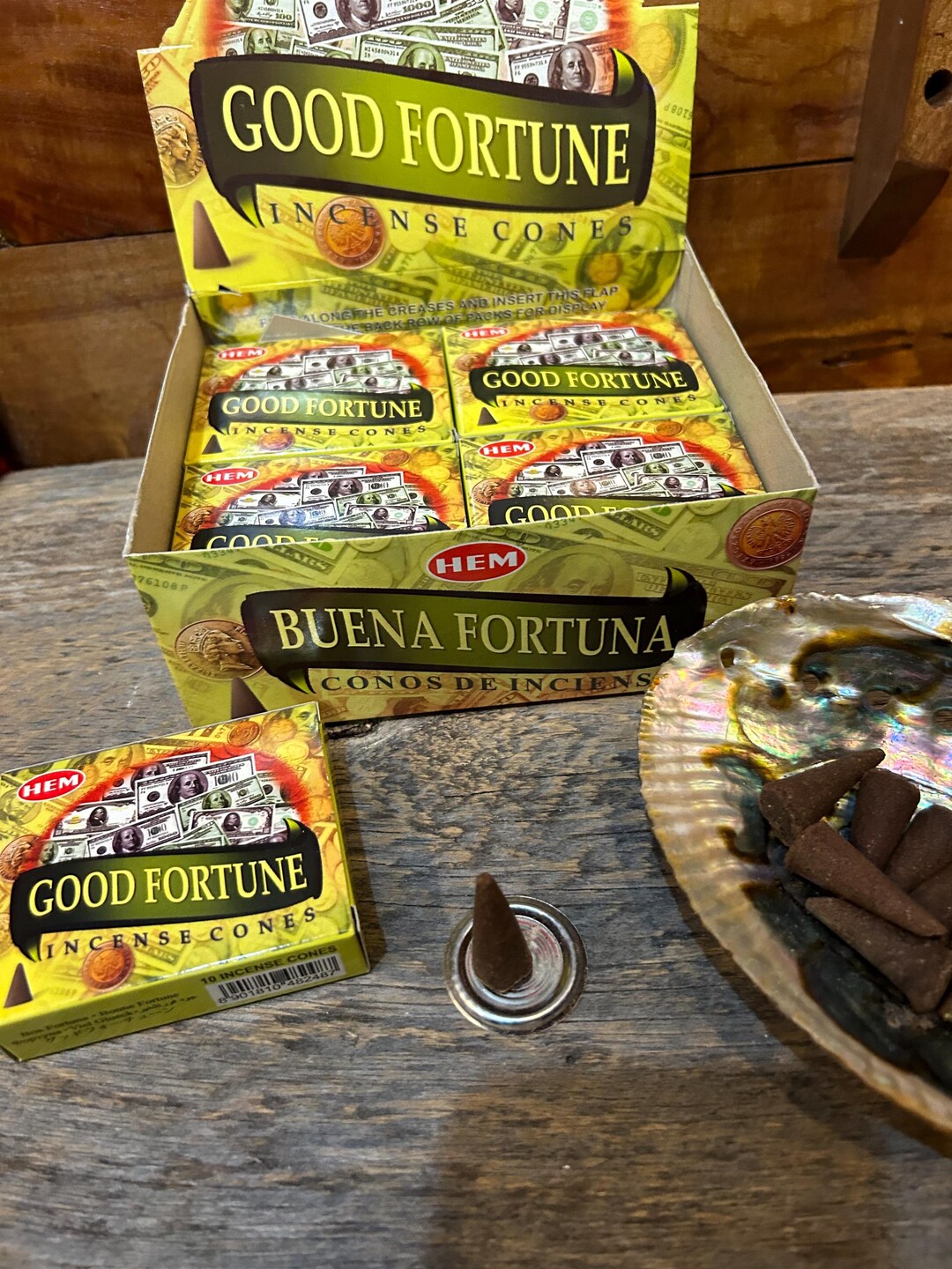 Hem Good Fortune Incense Cones Hand Rolled Perfect for Meditation ...