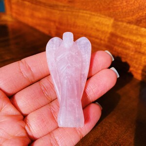 Rose Quartz Angel - CRYSTAL GUARDIAN ANGEL - Crystal Angel - Stone ...