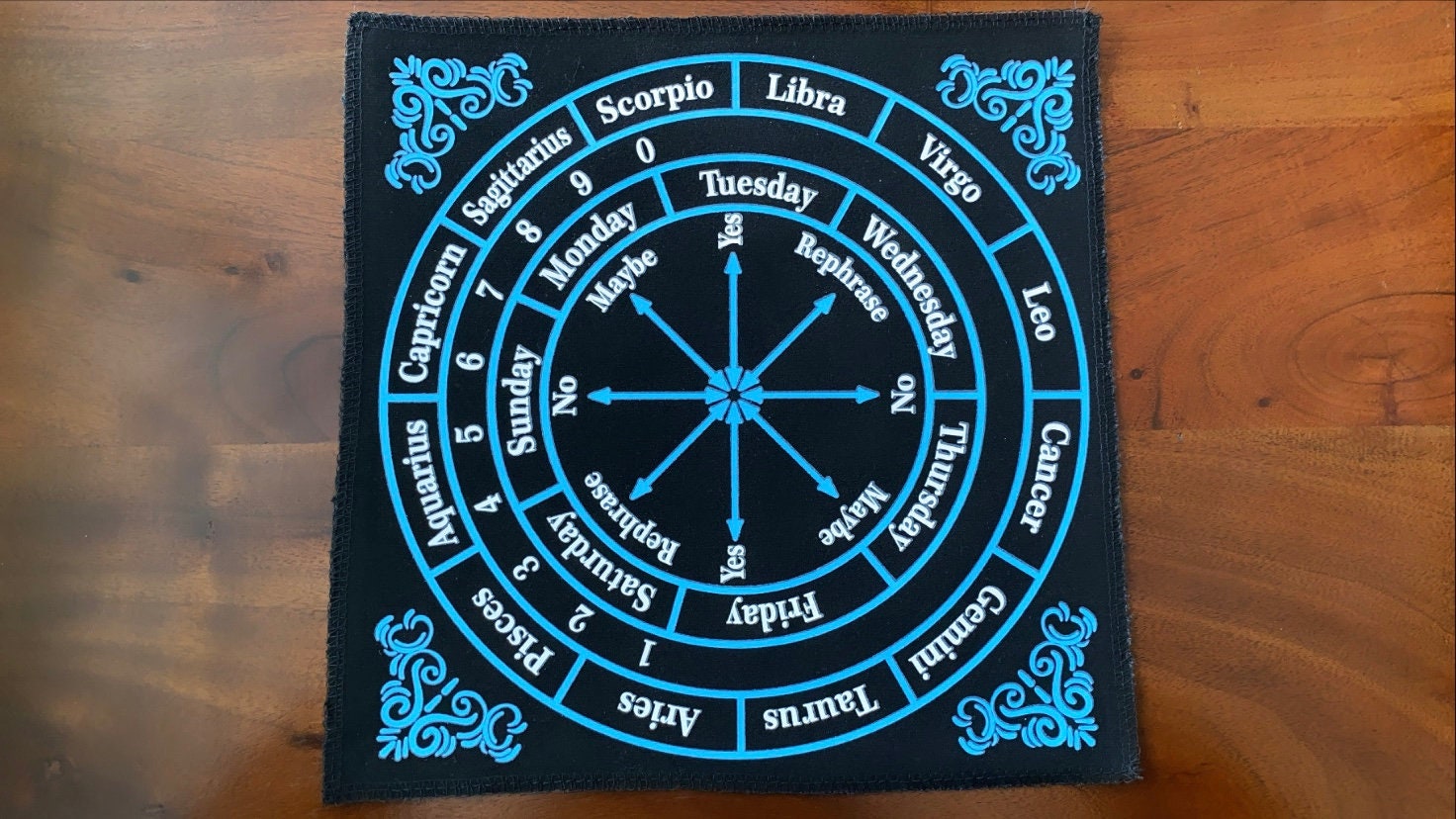 Pendulum Mat Pendulum Reading Mat Witchcraft Mystical - Etsy UK