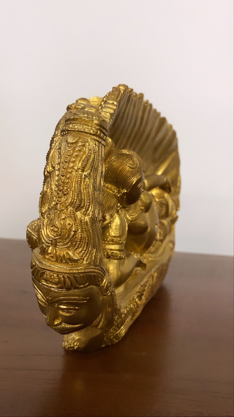 Ravana's Mind Brass Raavana Statue Bronze Lord Ravan - Etsy