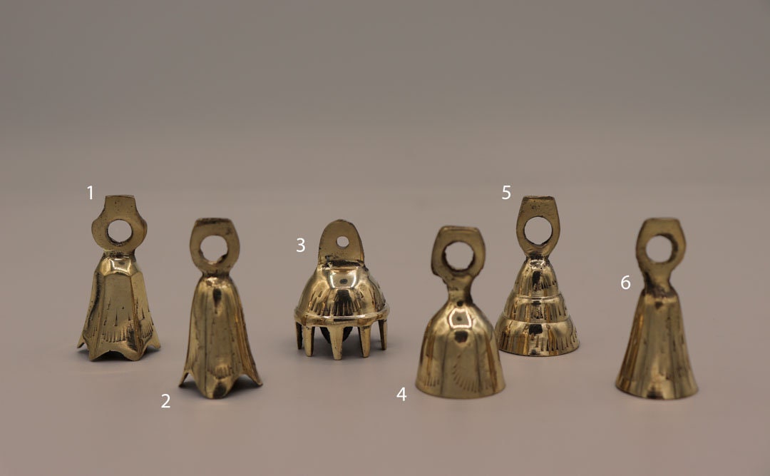 Altar Solid Brass Bells Set - 2 Inches Length/perfect for Meditation ...