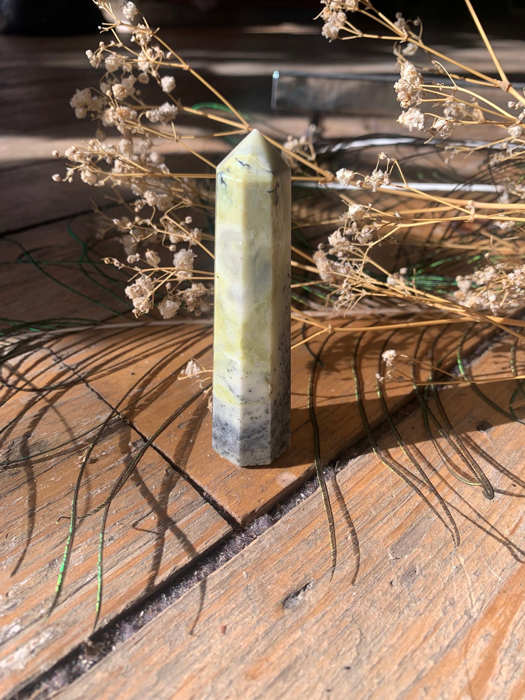 Large Serpentine Crystal Towers Natural Healing Crystal Point Obelisk ...