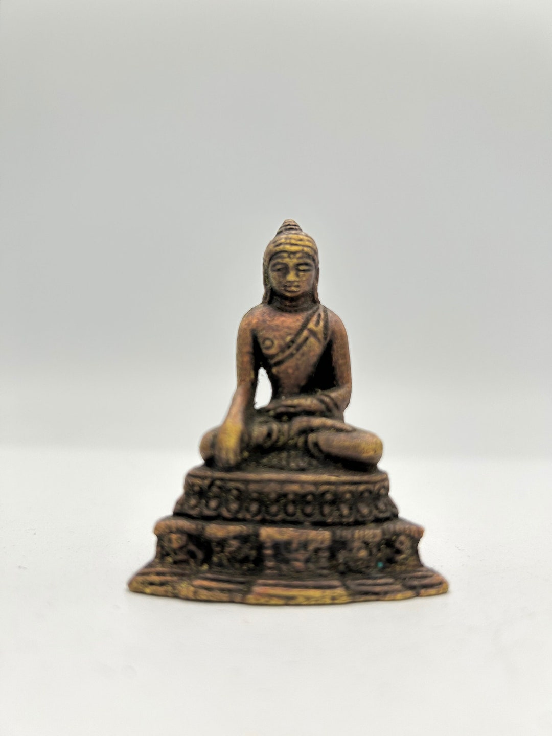 Buddha Solid Copper Statue Altar Decor, for Peace Buddha Elegant ...