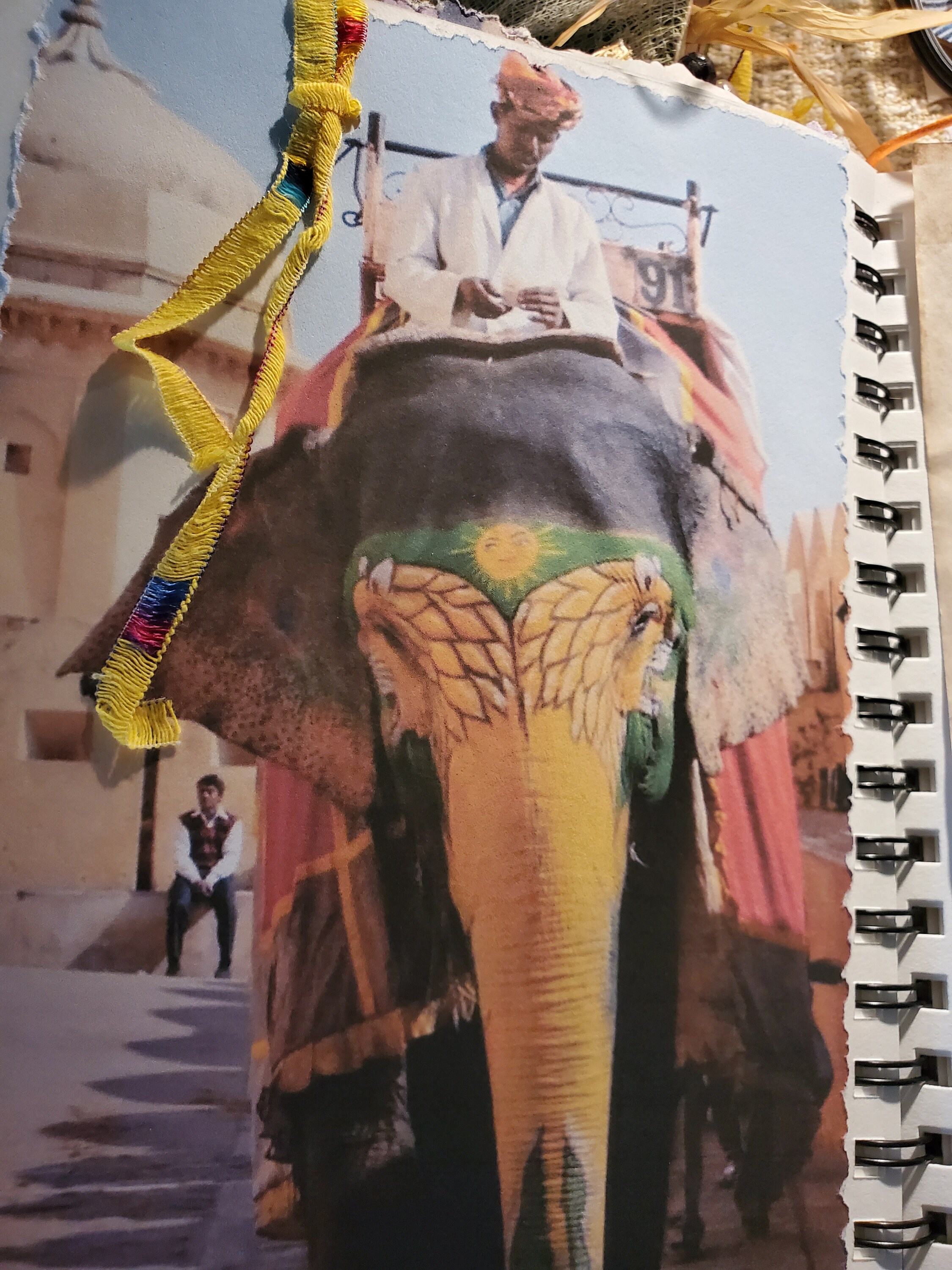 Elephant Journal painted / India - Etsy