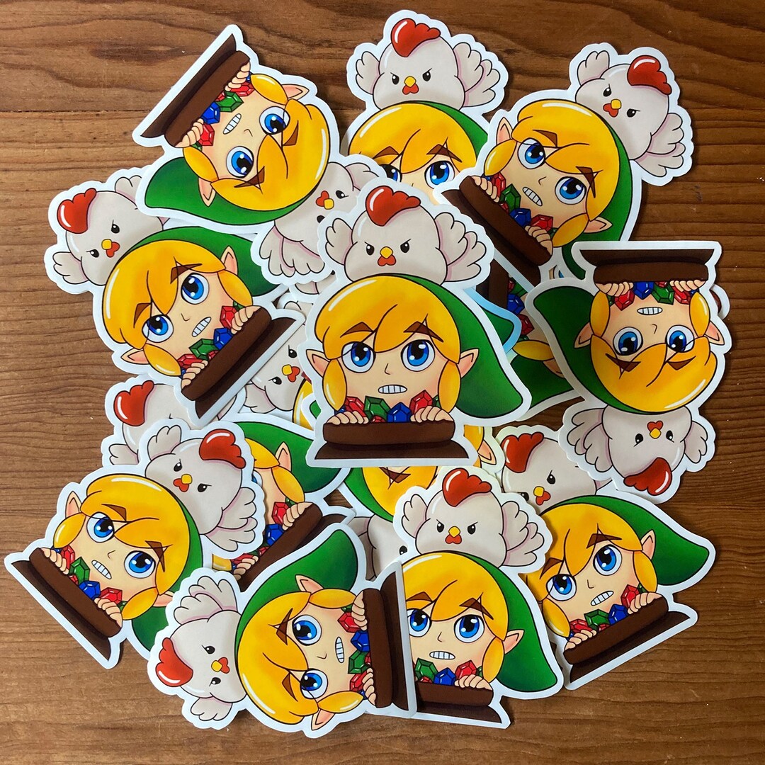 The Legend of Zelda Link and Angry Cucco - Etsy