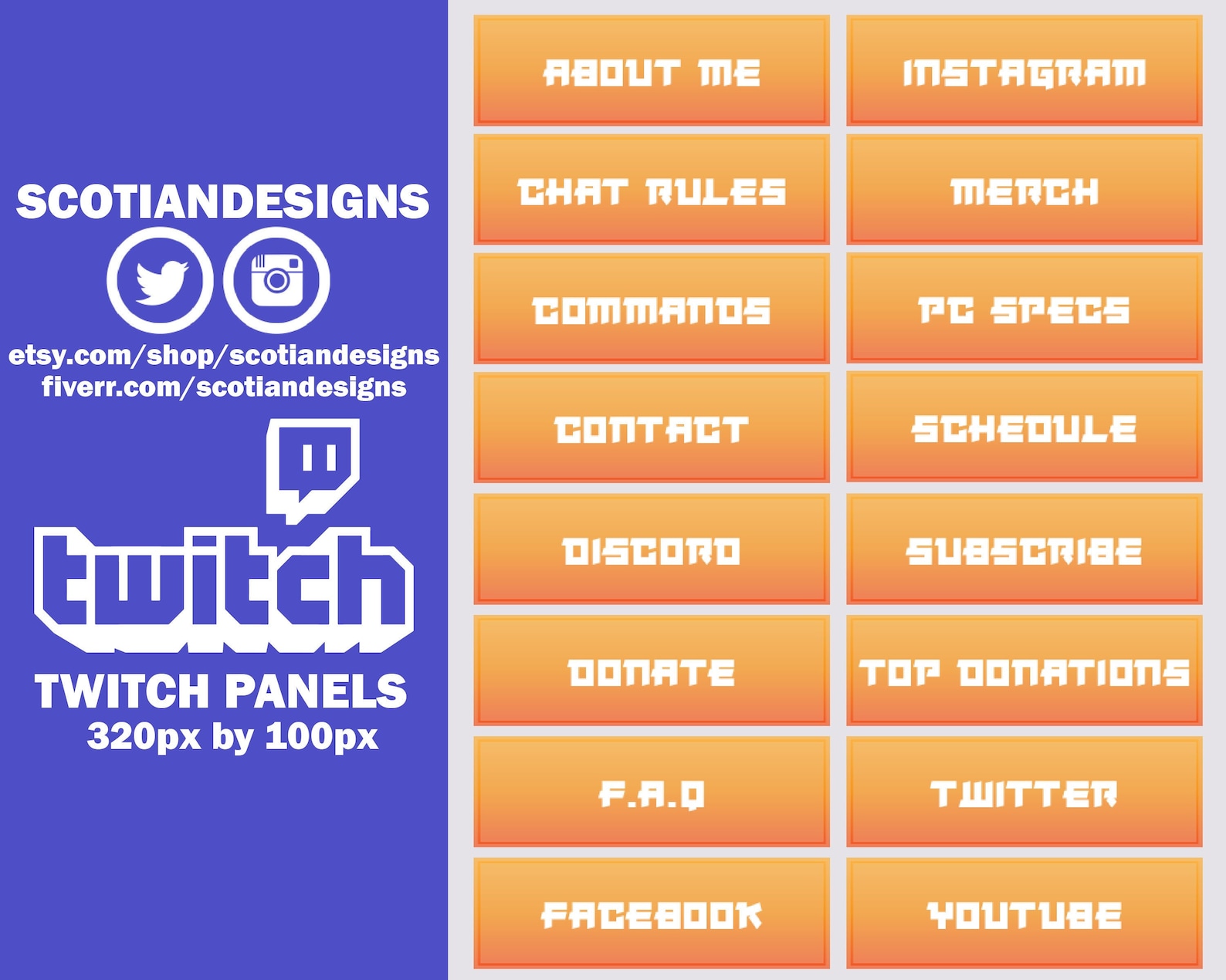 Free twitch panel - microbxe