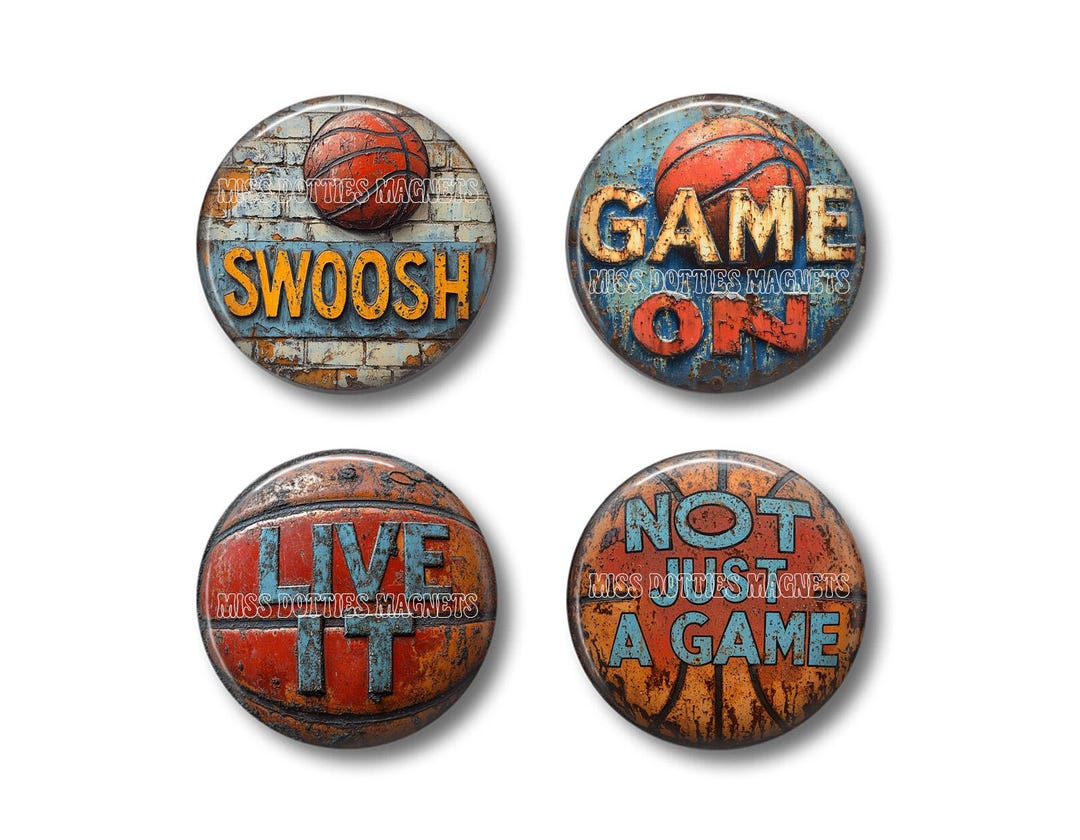 Large Refrigerator Magnets, Basketball Magnets, Basketball, Kitchen ...