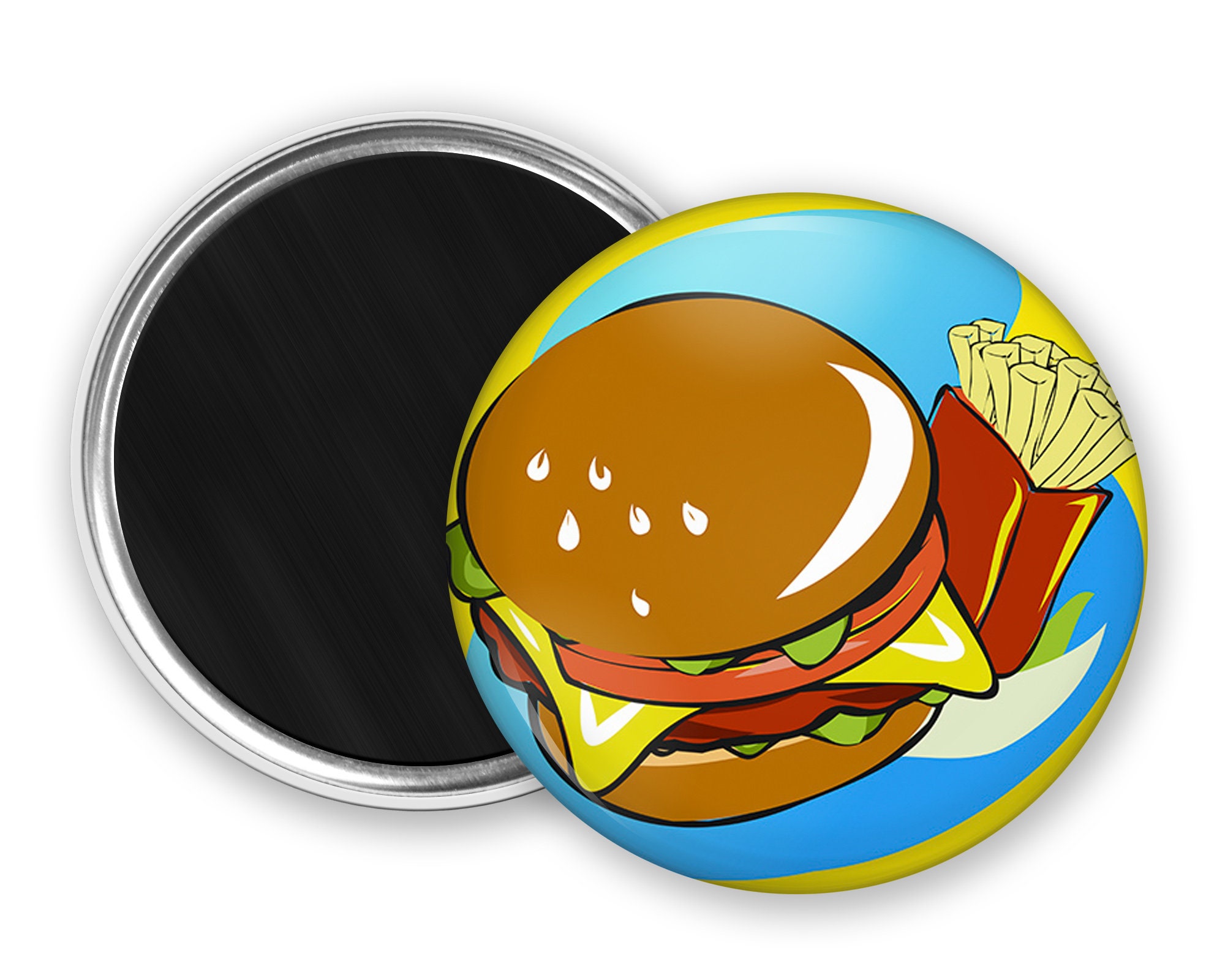 Large Refrigerator Magnets Locker Magnets Chore Magnets Kitchen Magnets ...