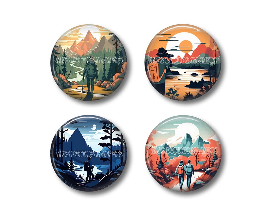 Large Refrigerator Magnets, Fun Magnets, Hiking Magnets, Camping ...