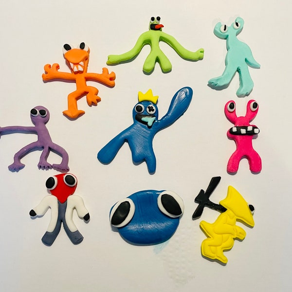 Rainbow Friends Cake Topper - Etsy UK