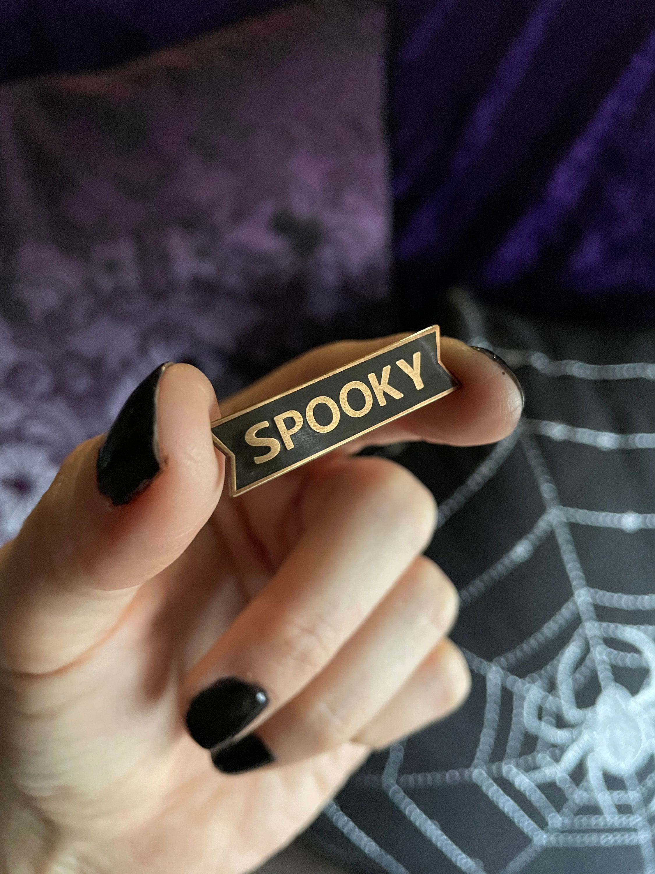 Spooky Enamel Pin - Etsy