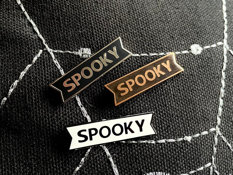 Spooky Enamel Pin - Etsy