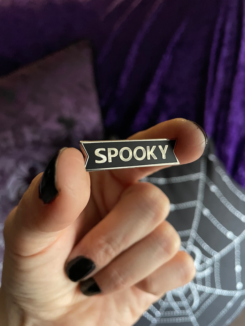 Spooky Enamel Pin - Etsy