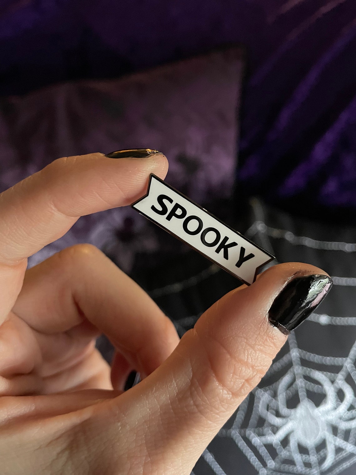 Spooky Enamel Pin - Etsy