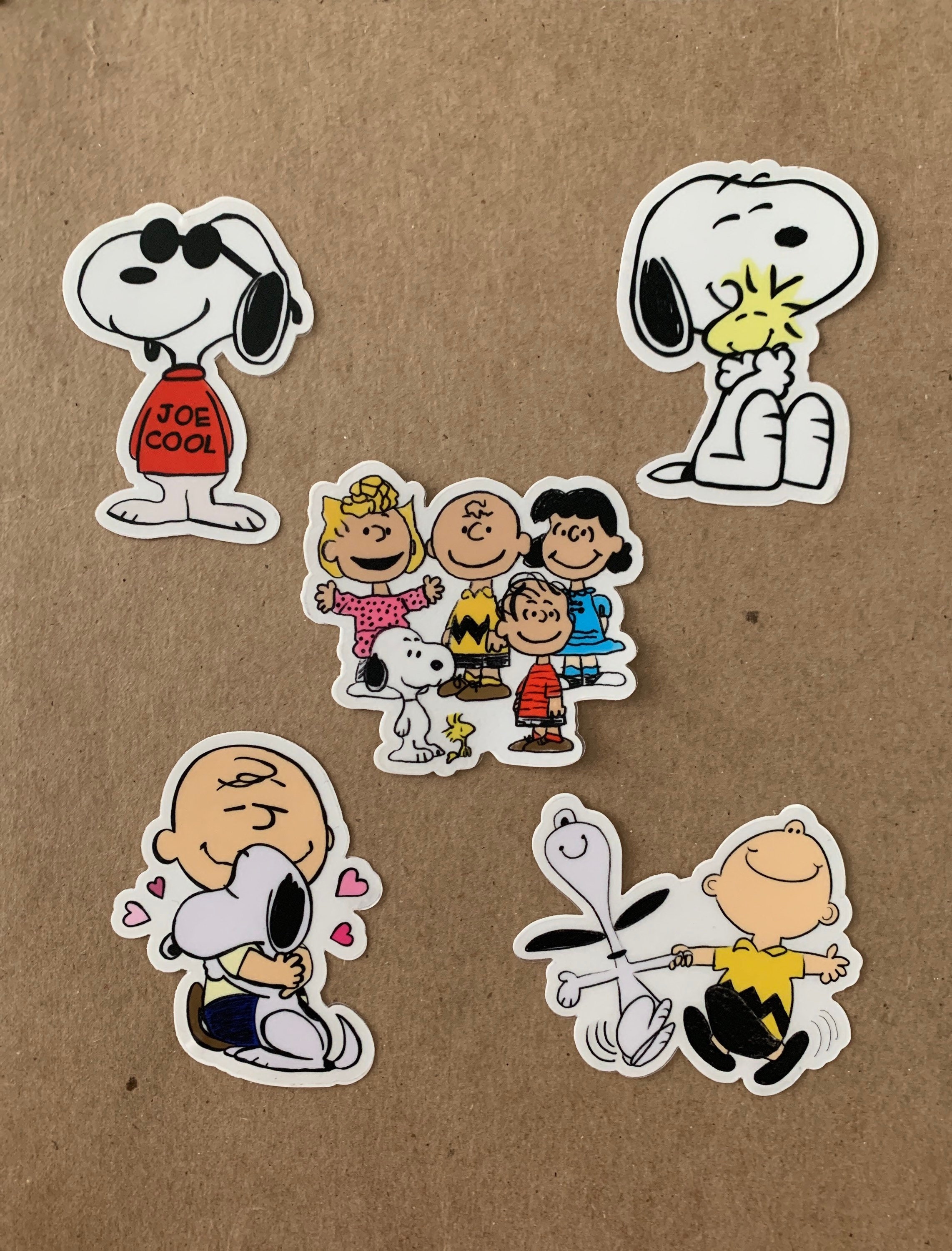 Peanuts Inspired Snoopy joe Cool Clear Vinyl Sticker - Etsy