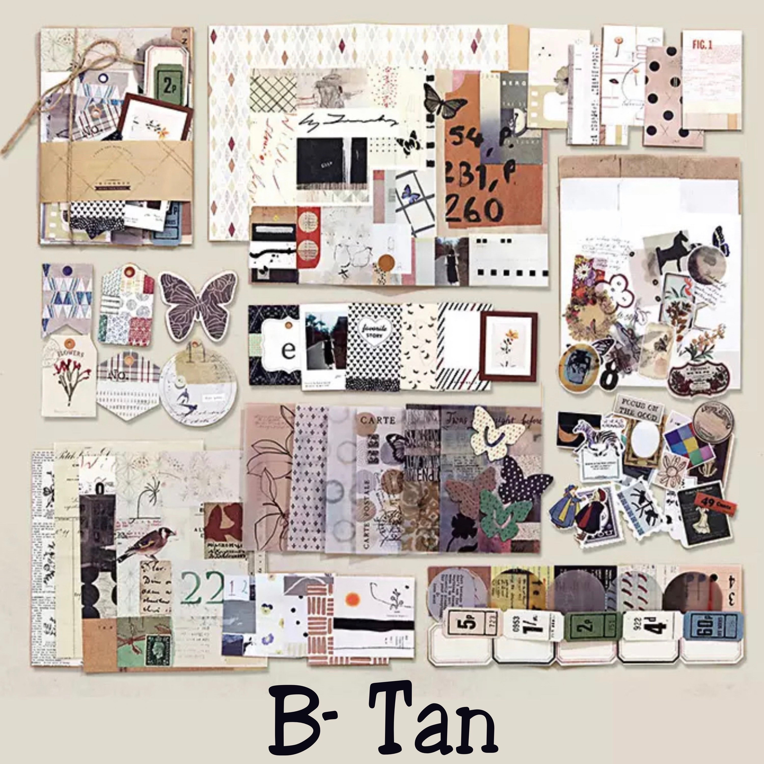 Junk Journaling Supplies 88 Piece Journaling Stickers - Etsy