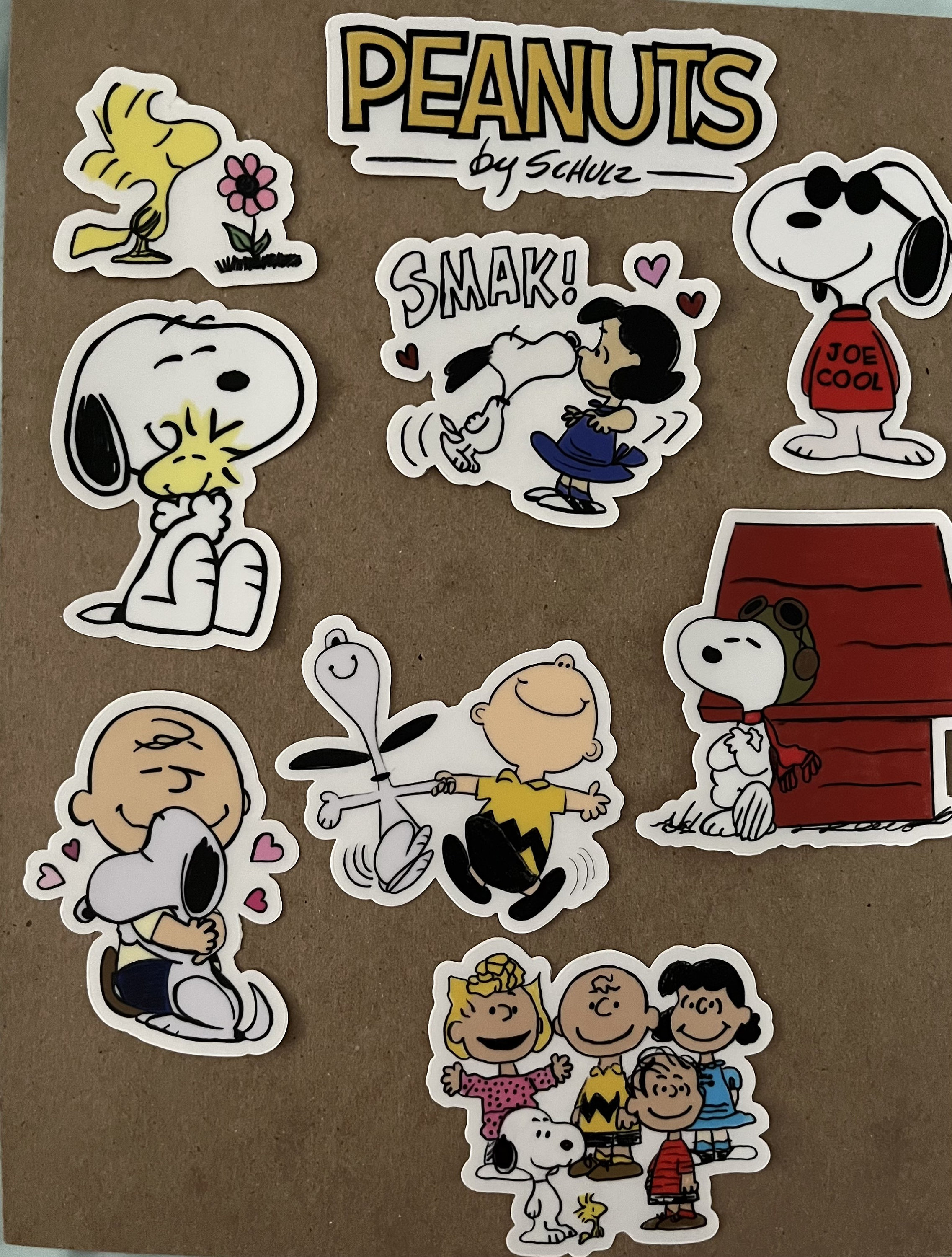 Peanuts Inspired Snoopy joe Cool Clear Vinyl Sticker - Etsy