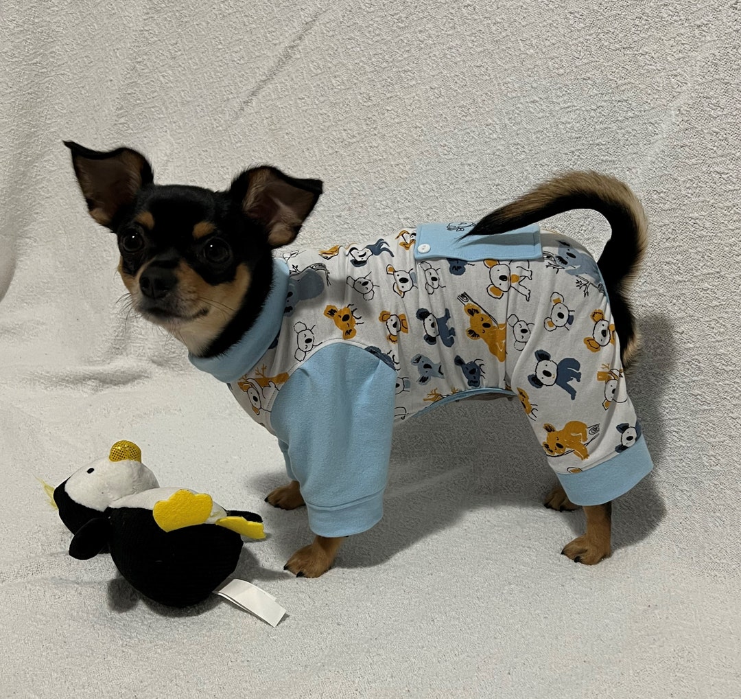 Teacup Dog Pajamas, Dog Pajamas, Teacup Dog Clothes, Chihuahua Clothes ...