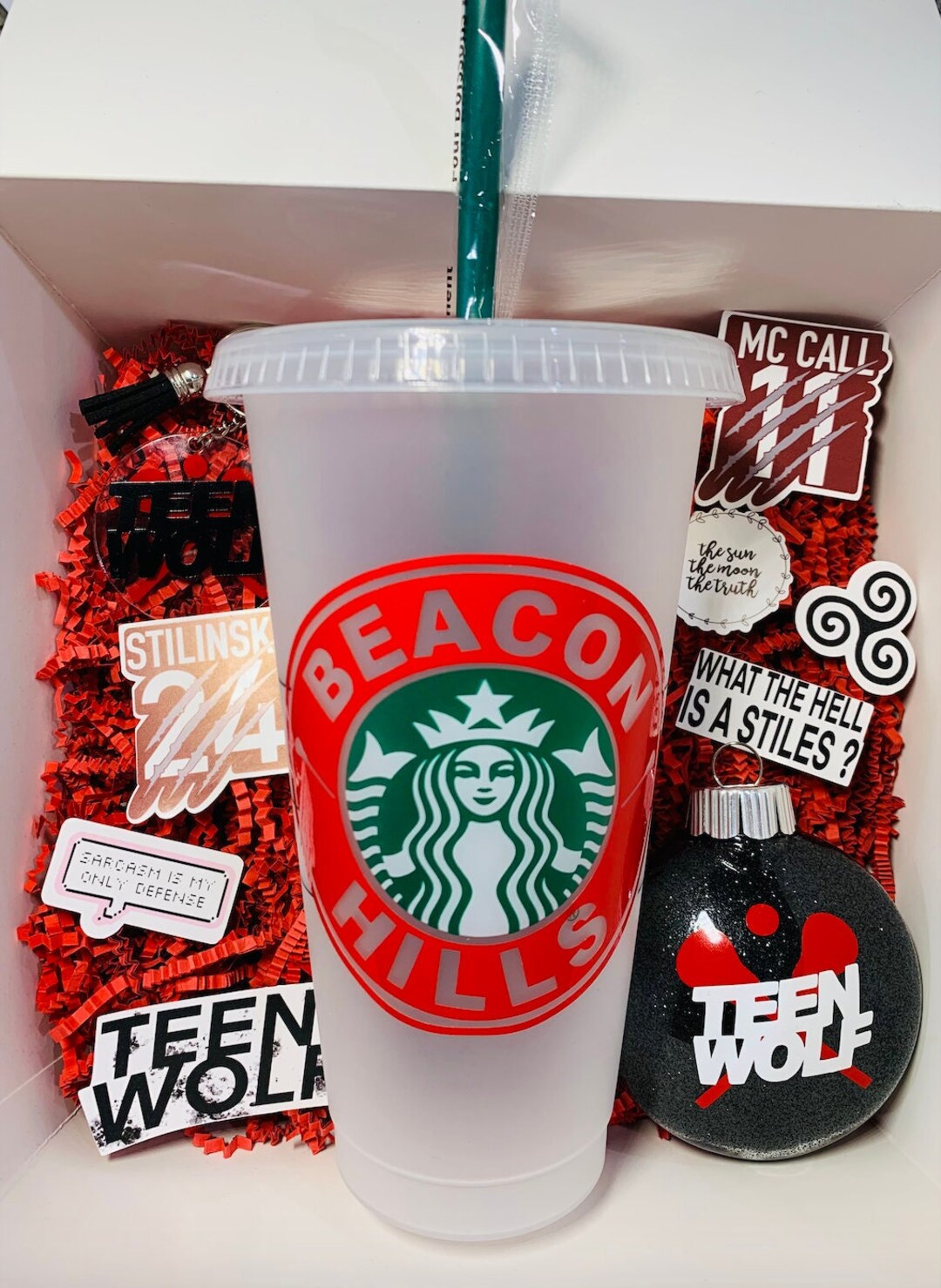 Teen Wolf Holiday Gift Box With Disc Ornament | TV Show Starbucks Iced ...
