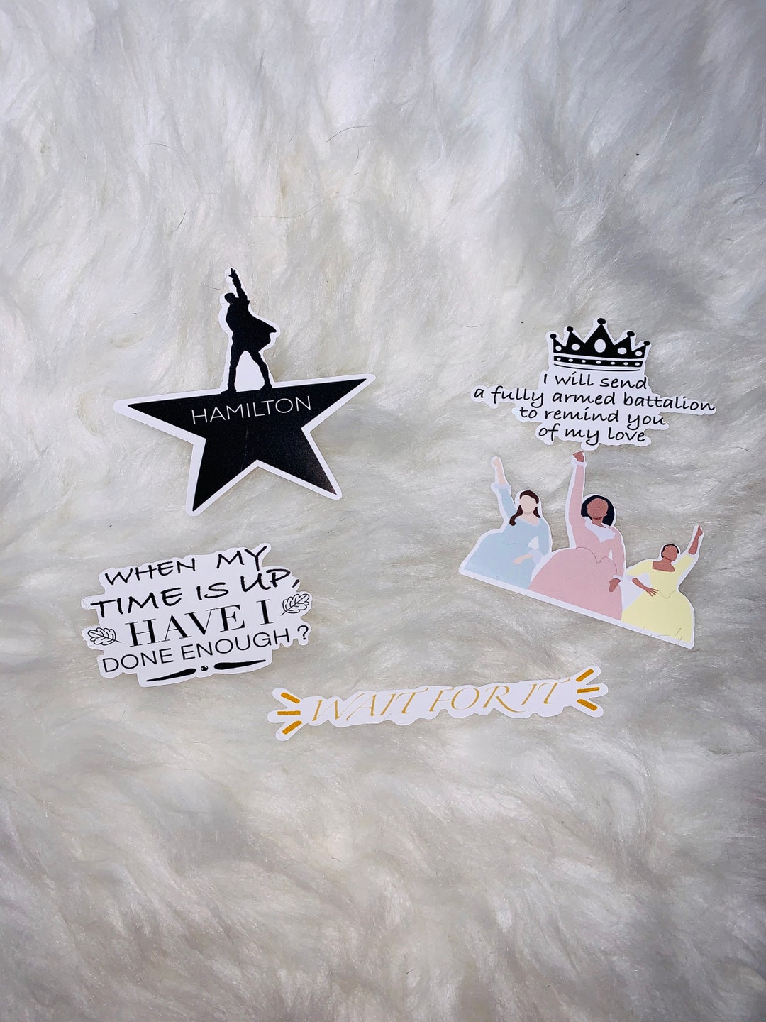 Hamilton Inspired 5-piece Sticker Set! - Etsy