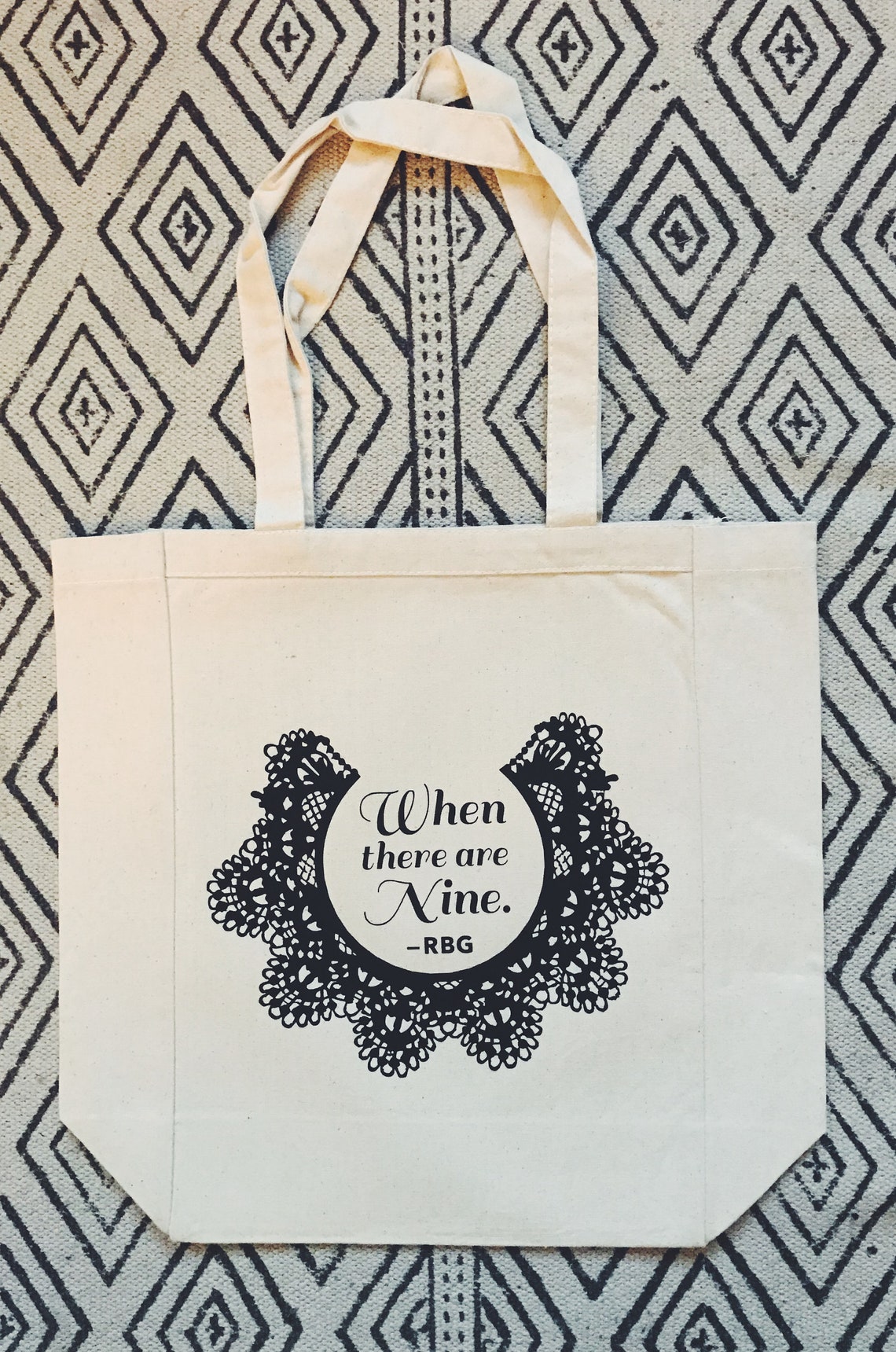 When There Are NINE RBG Tote Bag Ruth Bader Ginsburg - Etsy