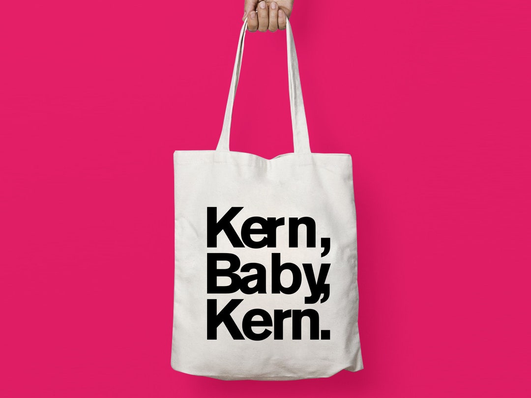 Kern Baby Kern tote Bag Cute Designer Grocery Bag - Etsy