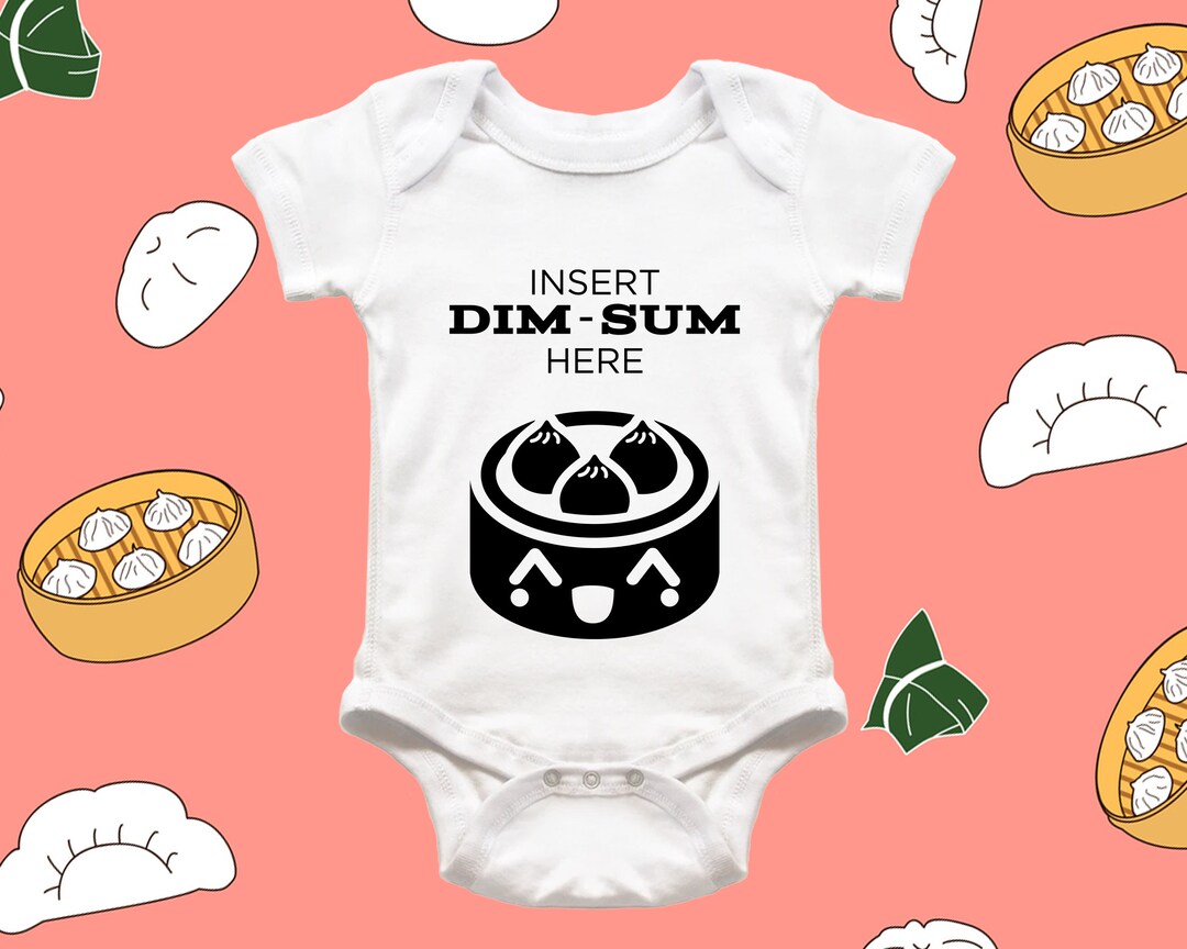 Insert Dim-sum Here Baby Onesie® | Cute Dim Sum Funny Baby Onesies ...